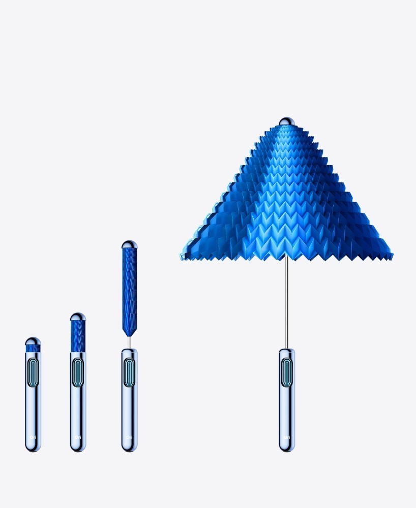 The Ori is a Super Sleek Frameless Umbrella That Folds Like Origami