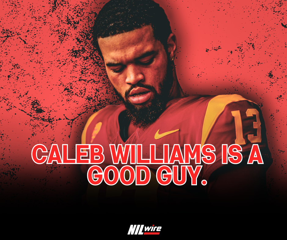 🏅 Caleb Williams is a good guy.