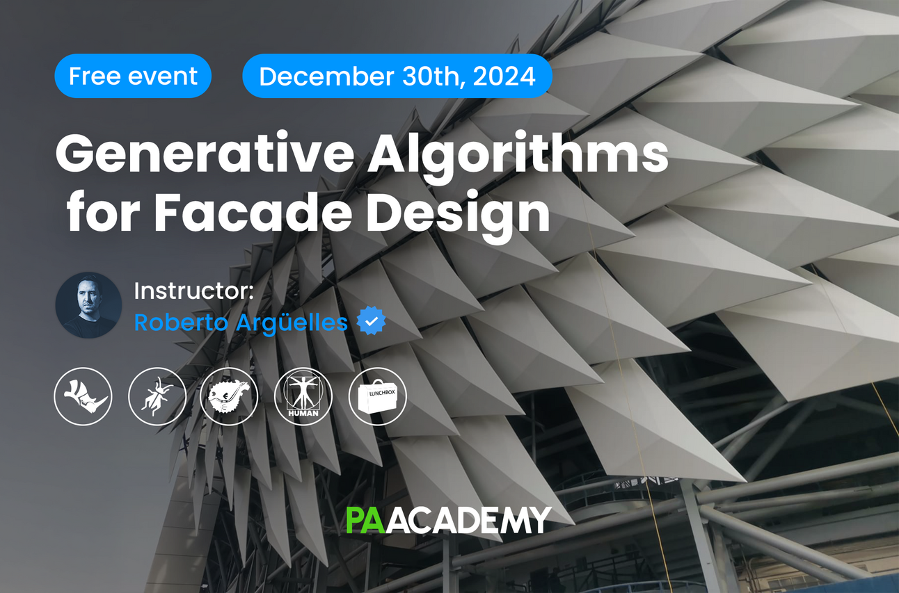 Free Event Alert 🚨 Generative Algorithms for Facade Design!