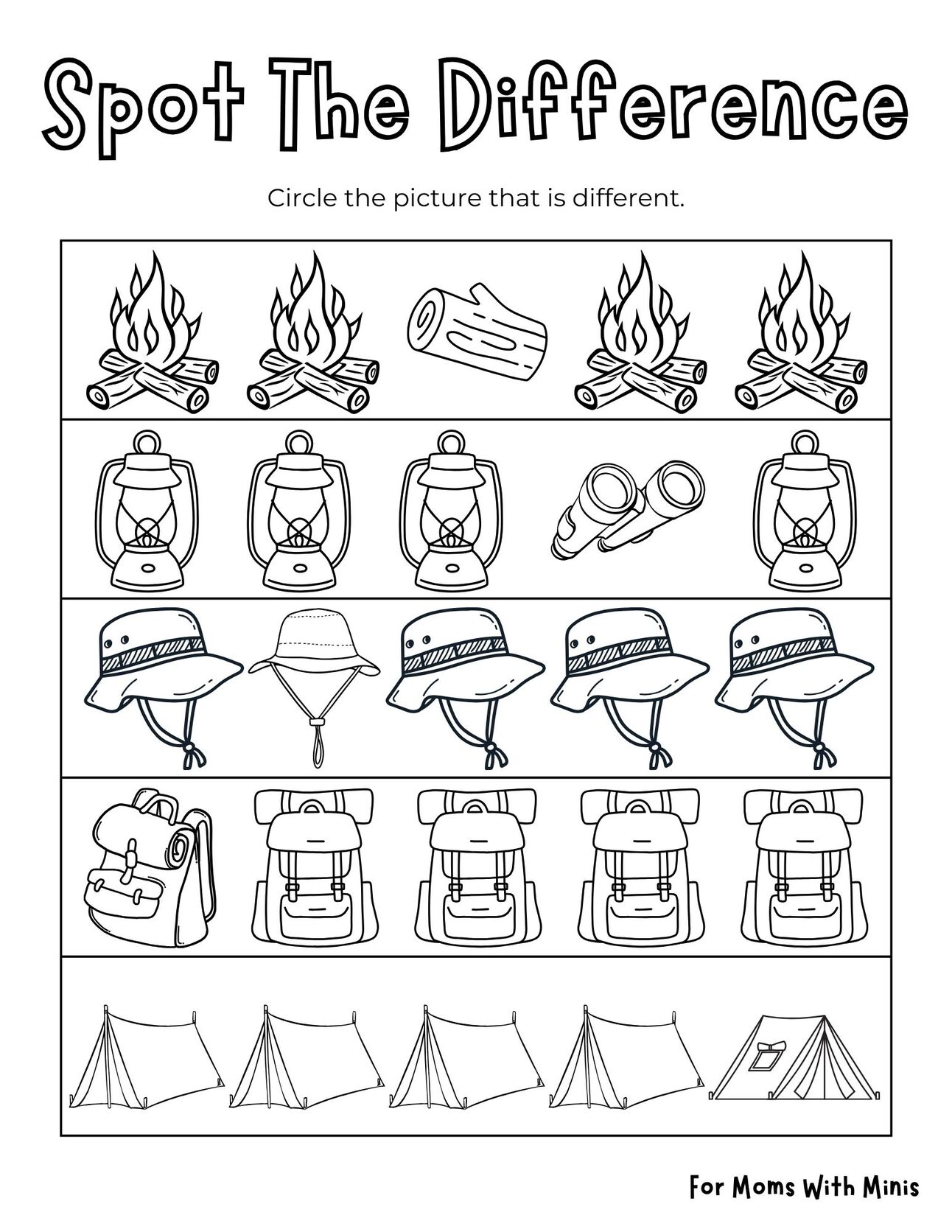 Camping Spot The Difference