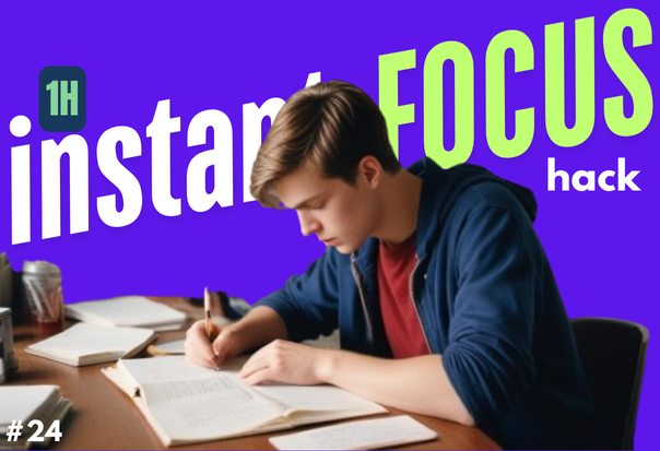 Try the Instant FOCUS Hack & Forget Your Laziness for 1 Hour—Lazy dude ...