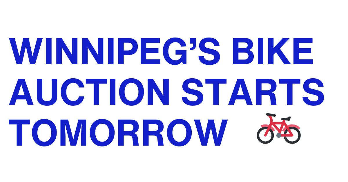 Winnipeg’s Bike Auction Starts Tomorrow