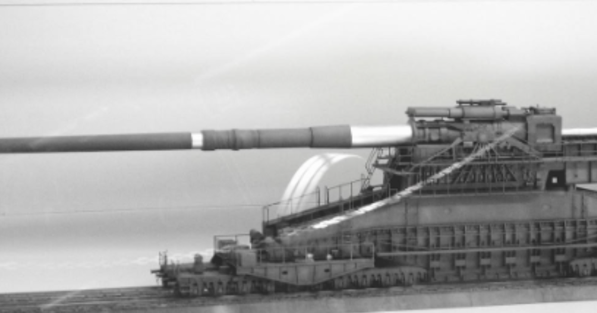 How was this WW2 German Railway Gun Machined?