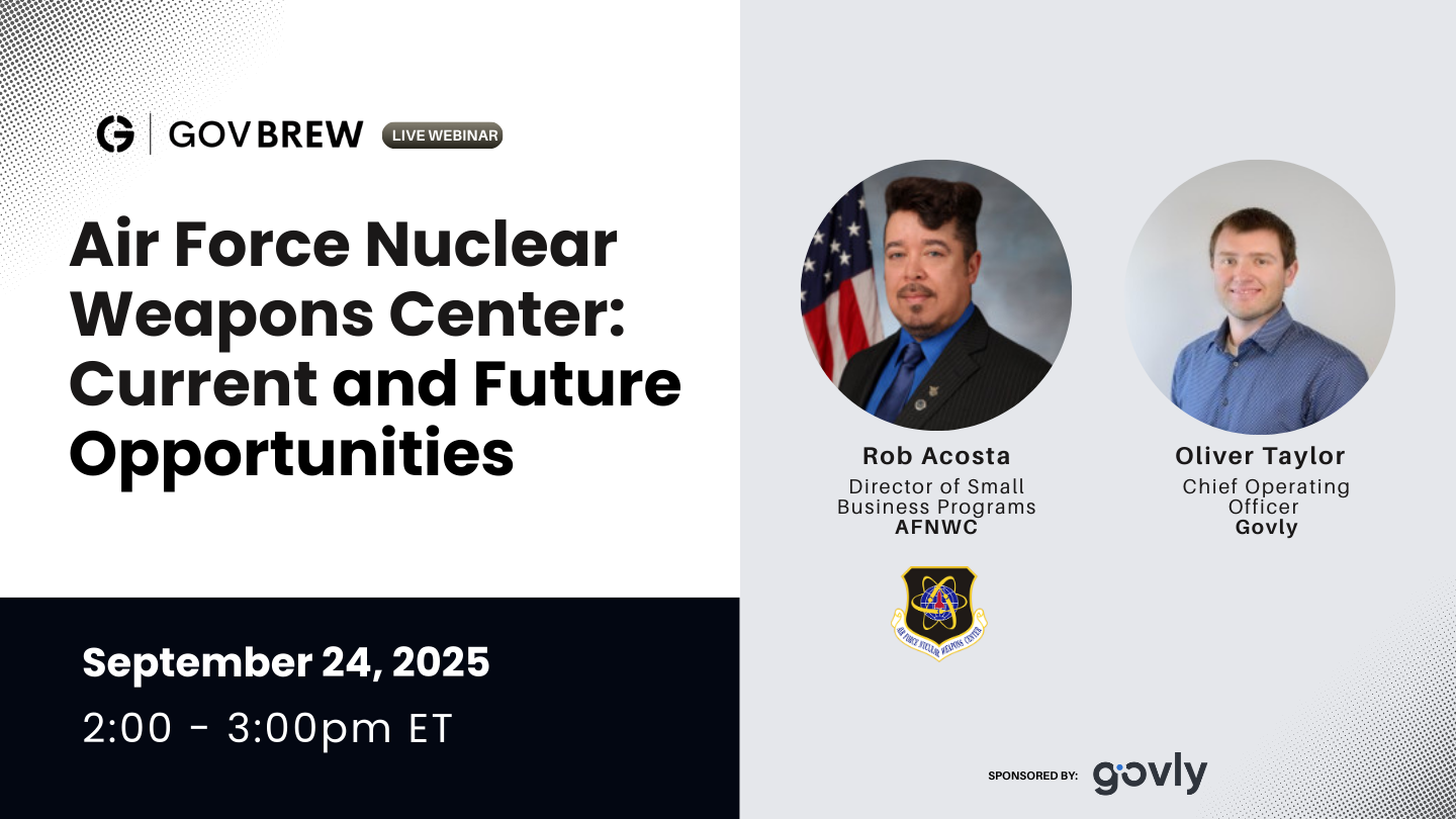 🎯 Live Webinar: Doing Business with Air Force Nuclear Weapons Center ...