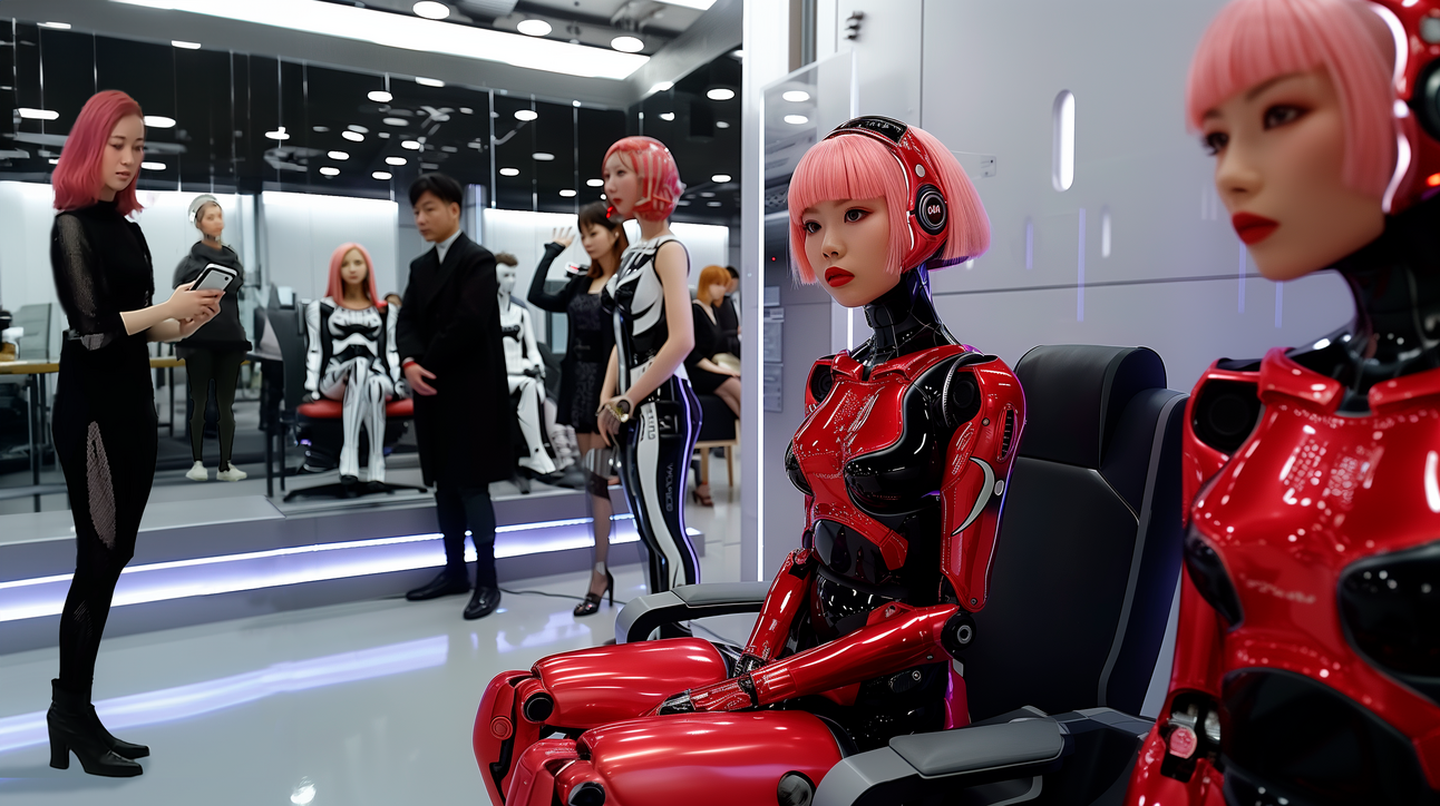 🎓 Llegan más robots con apariencia humana, mostrando expresiones ...