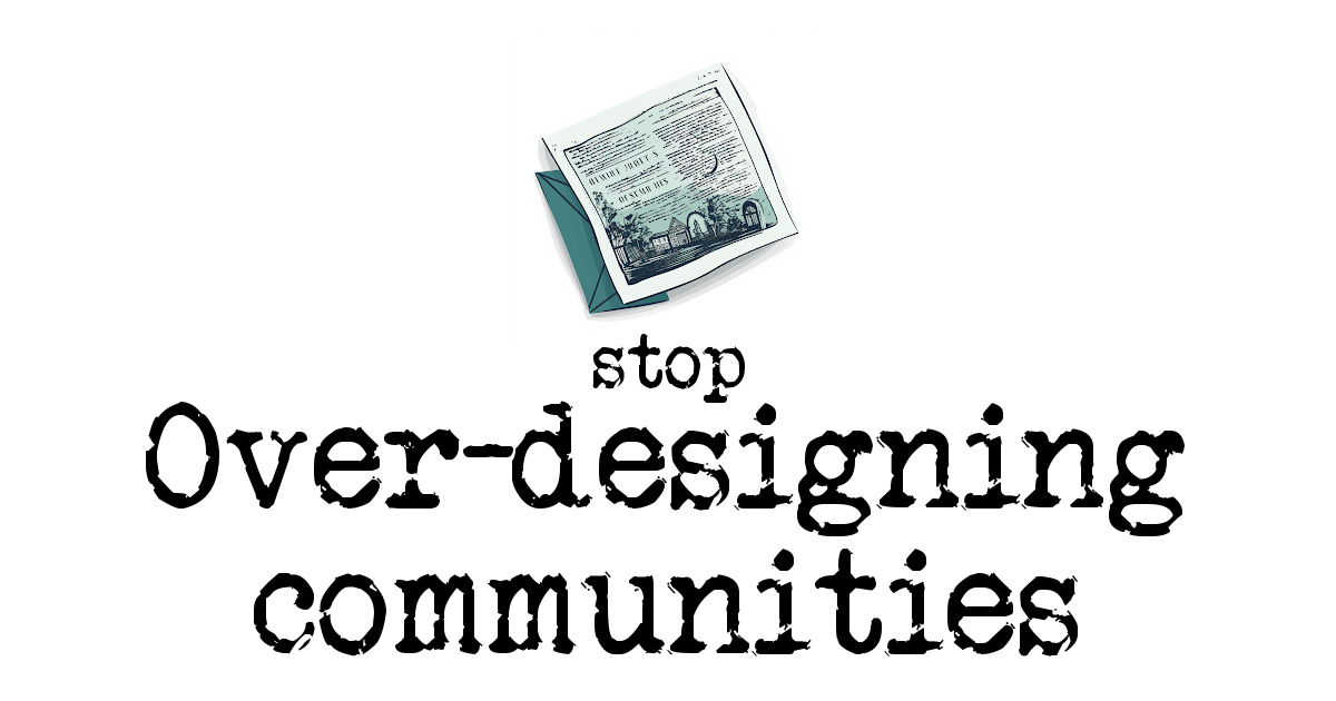 You're over-complicating things