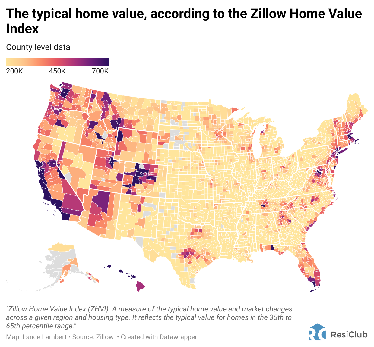 Home price analysis for over 800 metros and 3,000 counties