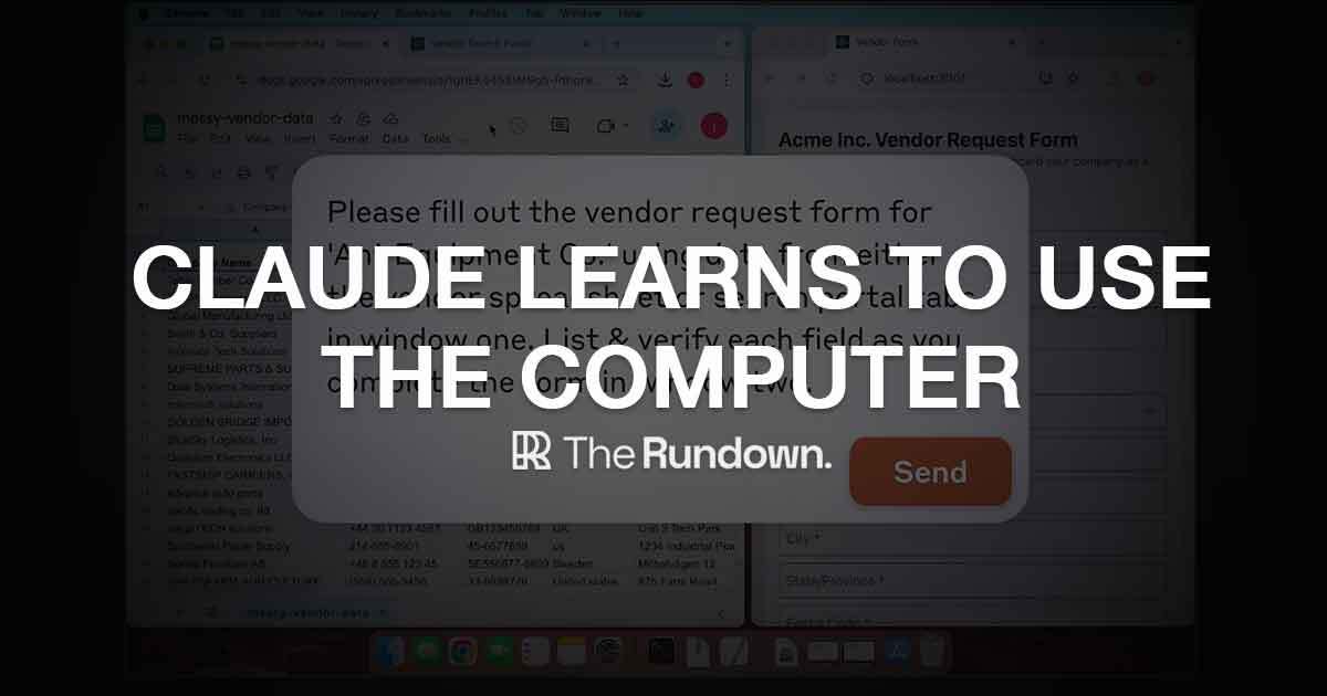 Claude learns to use the computer