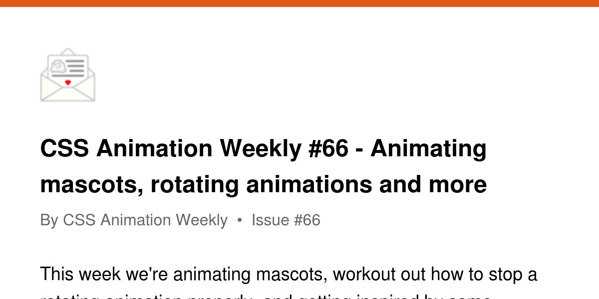 Css Animation Weekly 66 Animating Mascots Rotating Animations And More