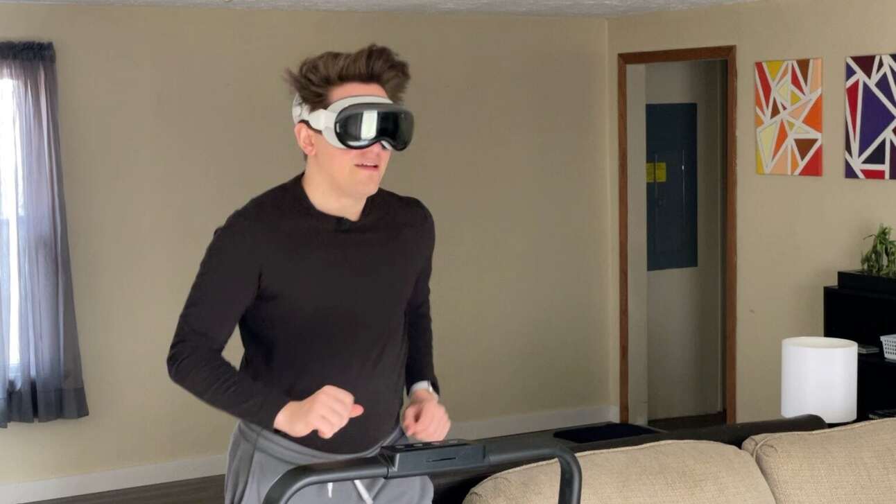 Working out in Vision Pro
