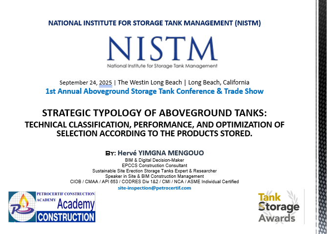 STRATEGIC TYPOLOGY OF ABOVEGROUND TANKS:TECHNICAL CLASSIFICATION ...