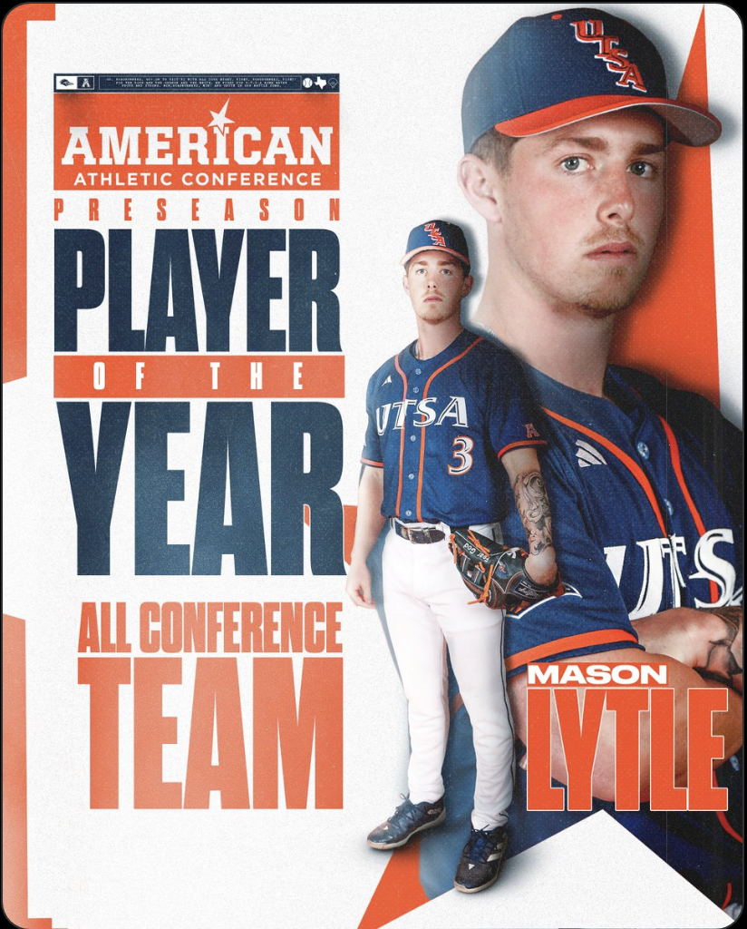 El jugador de béisbol de UTSA Mason Lytle se convierte en el primer ...