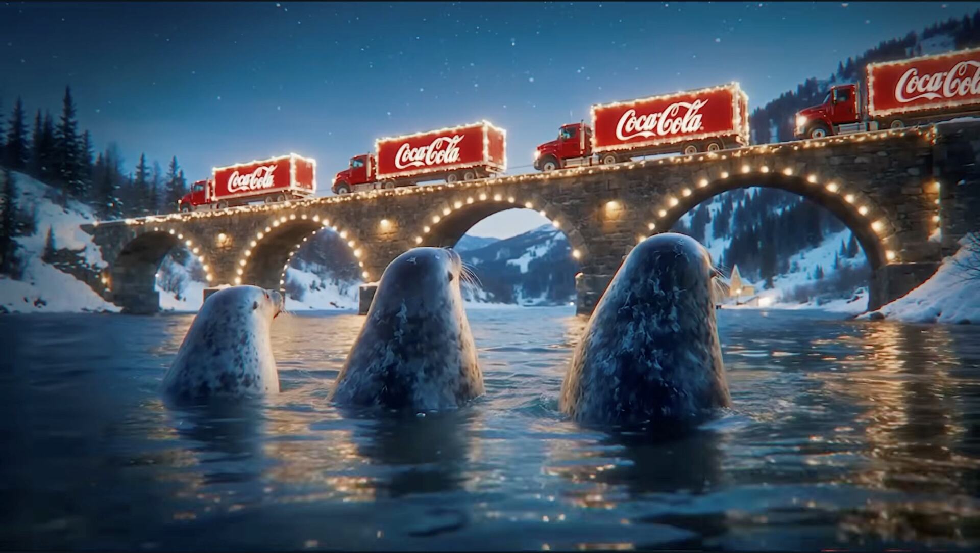 Coke rings in the holiday season... and the age of AI ads