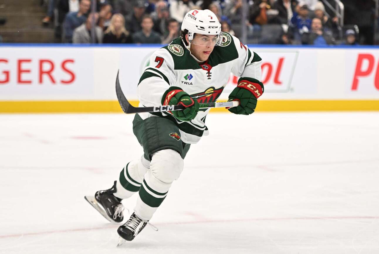 Brock Faber secures the bag