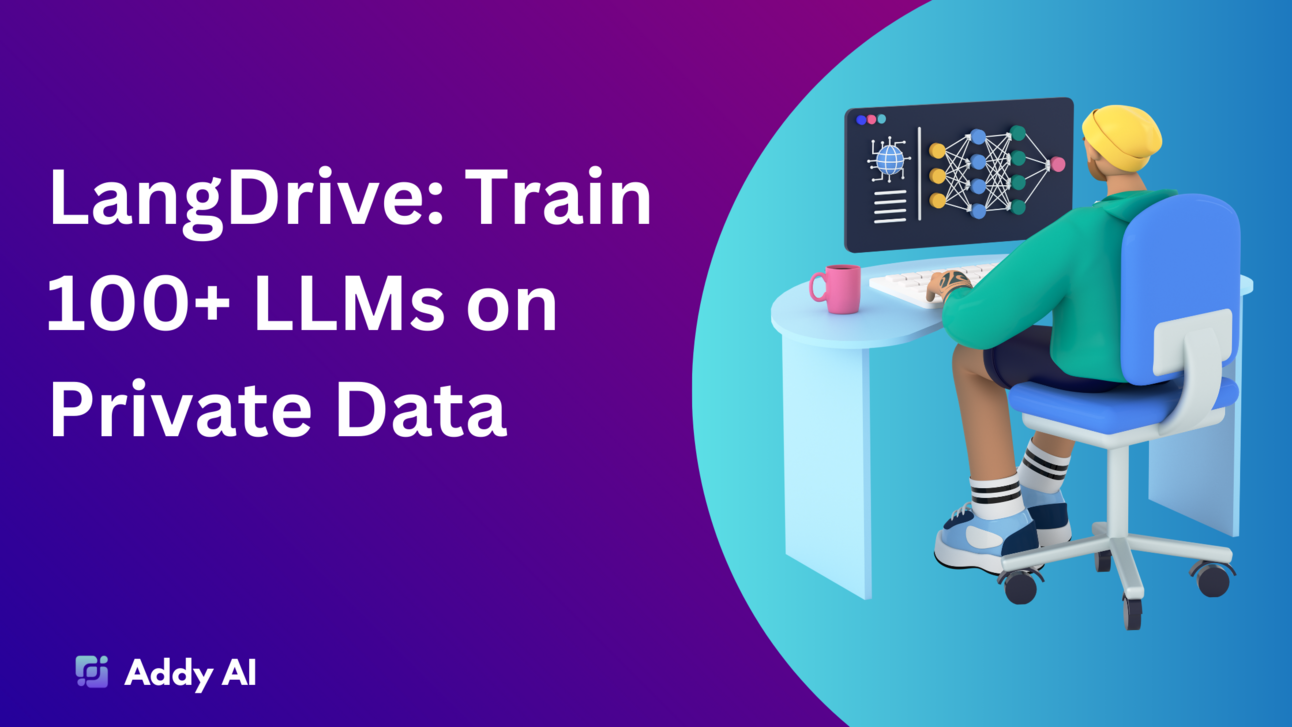 LangDrive: Train 100+ LLMs on Private Data