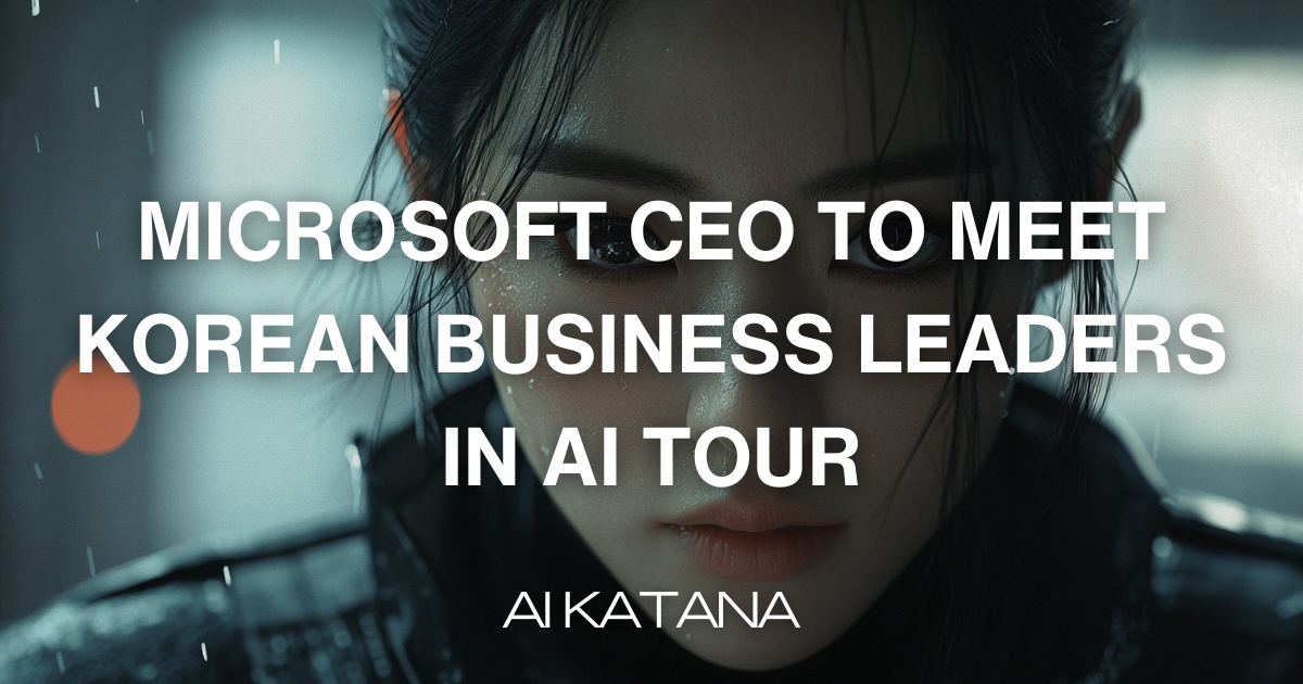 Microsoft CEO to meet Korean business leaders in AI tour