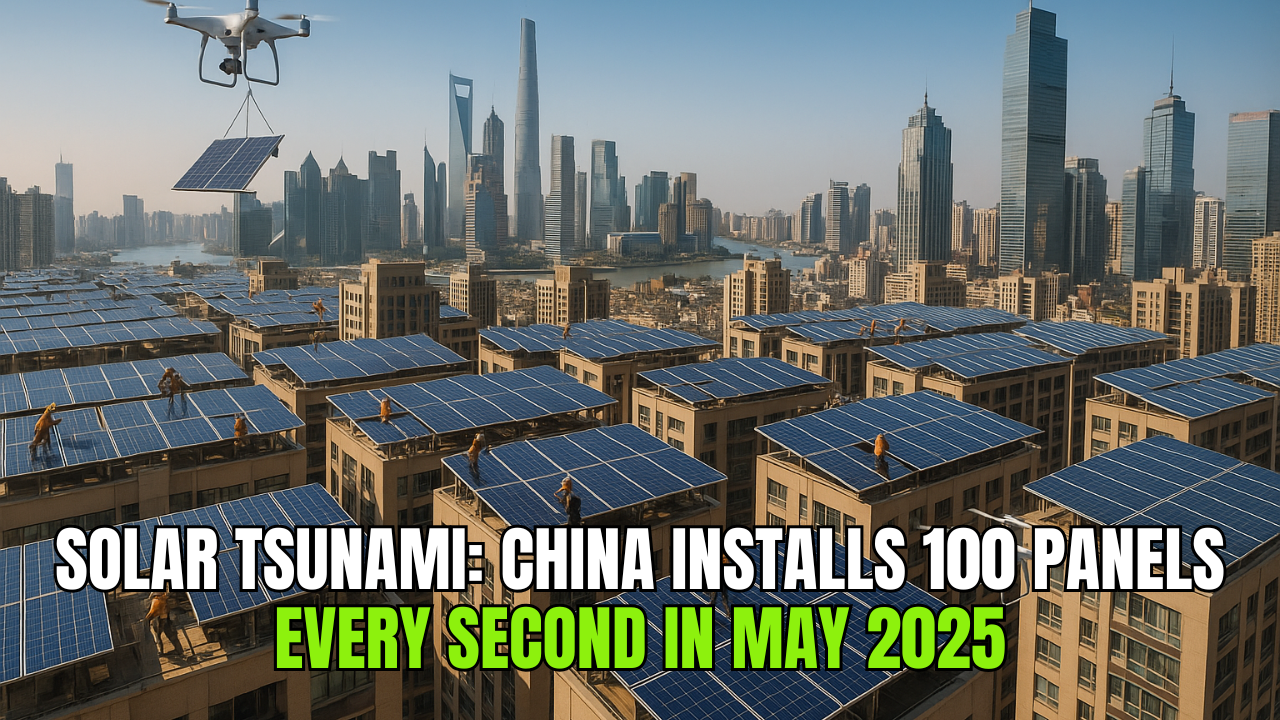 🌱 Solar Tsunami: China Installs 100 Panels Every Second in May 2025 ⚡🌞