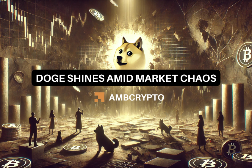 DOGE shines amid market chaos