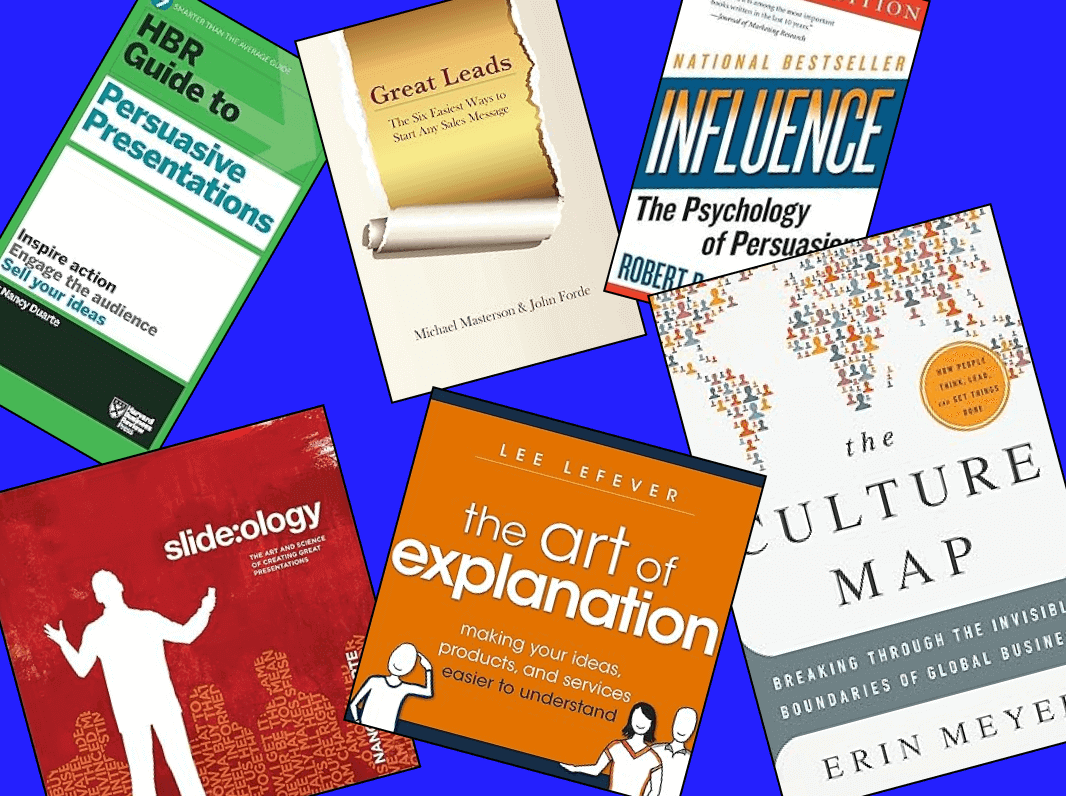 Improve your presentation skills with Books & Power Slides.