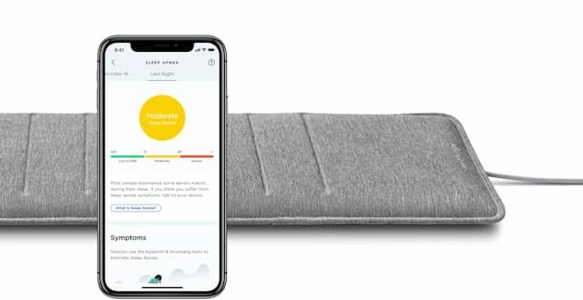 Withings Sleep Analyzer sensor tracks sleep apnea