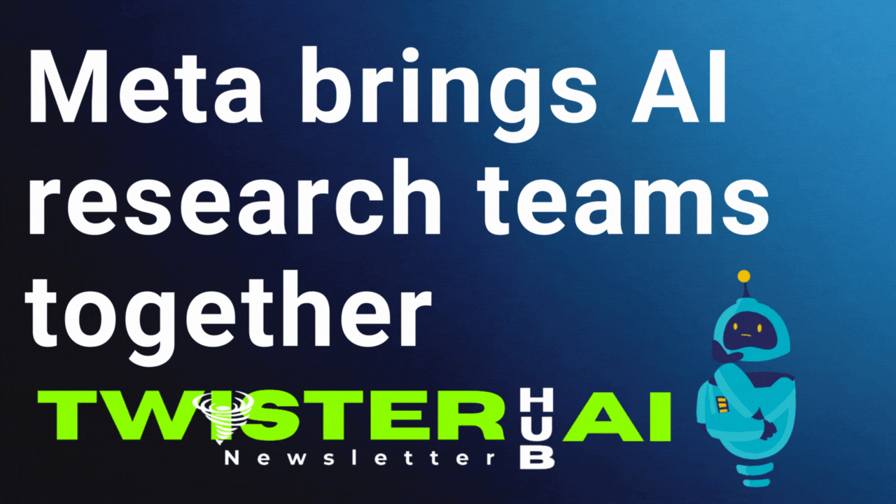 👨‍🏫 Meta set to bring its top AI research teams together
