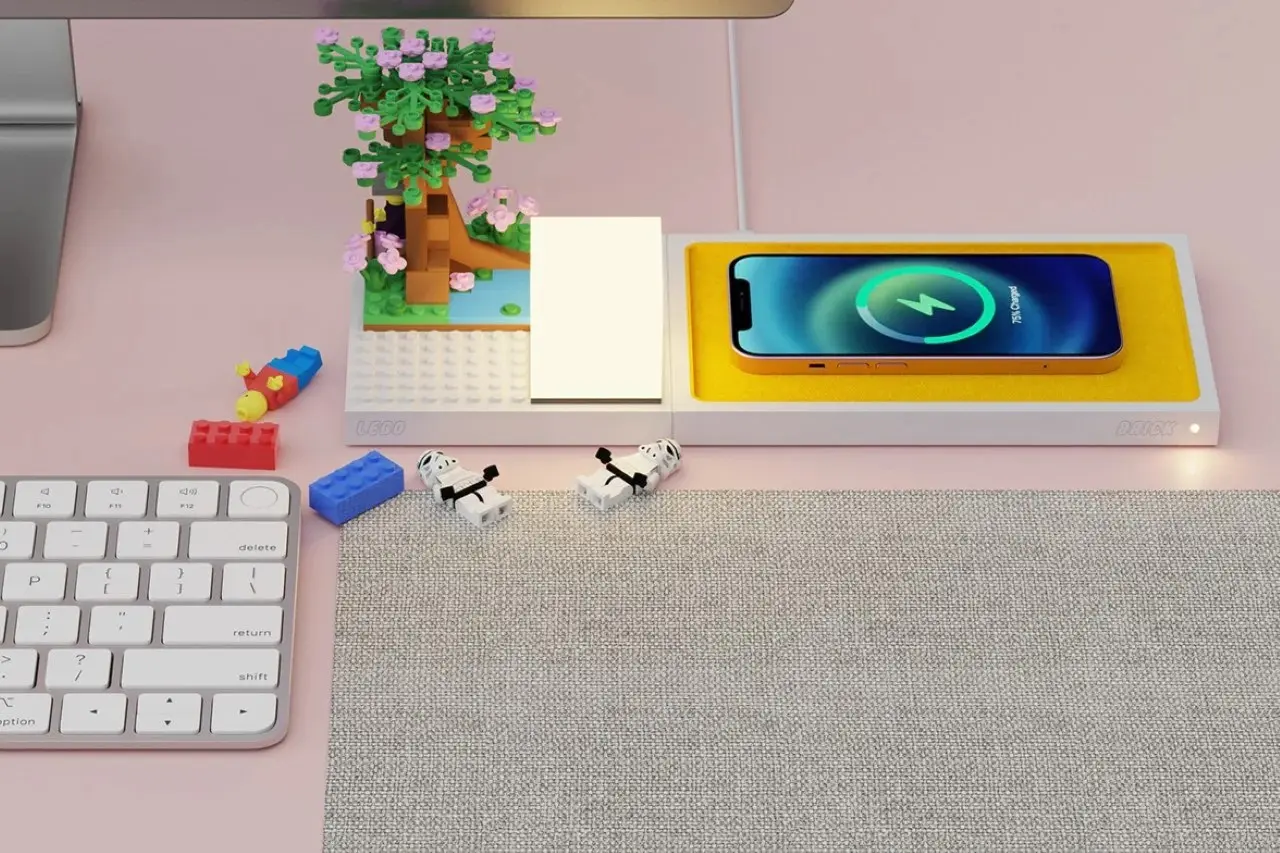LEGO Should Make This Fun Modular Desk Toy and Charger for Adults