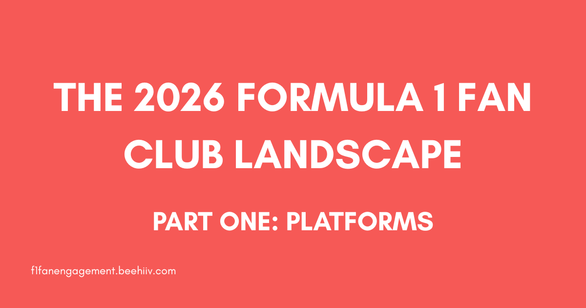 2026 Formula 1 Fan Club Landscape