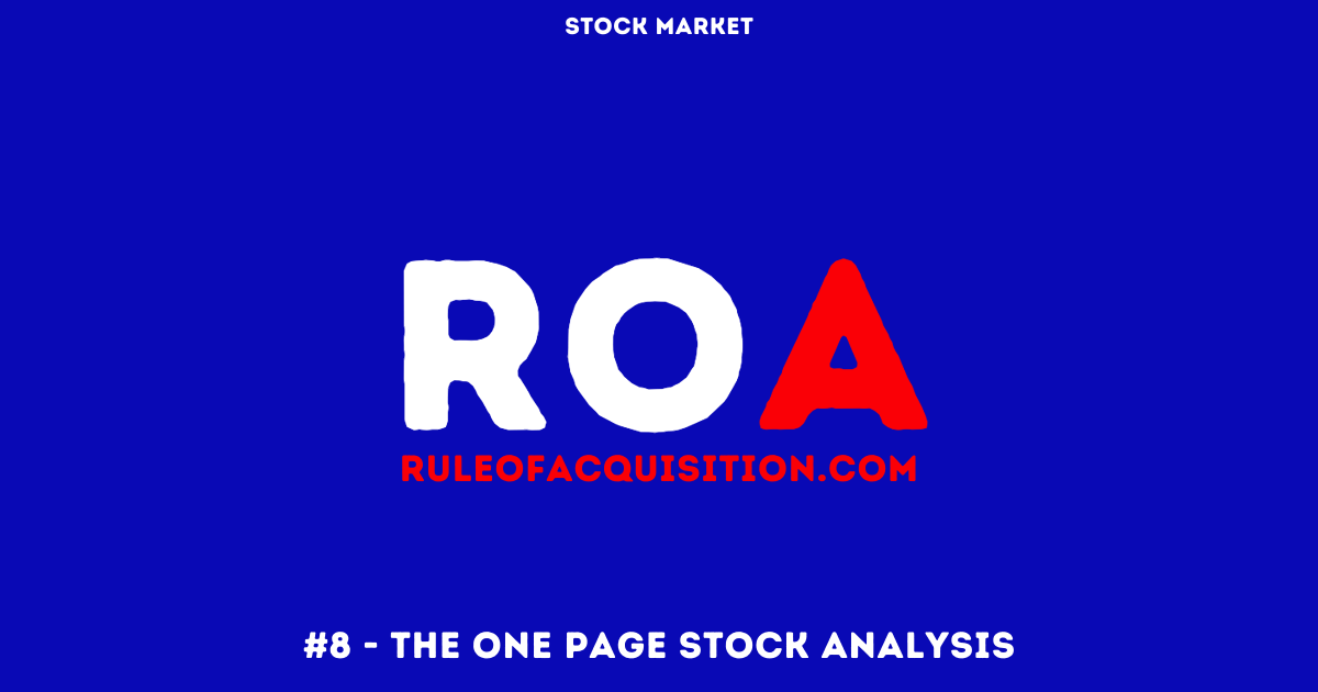 The one-page stock analysis