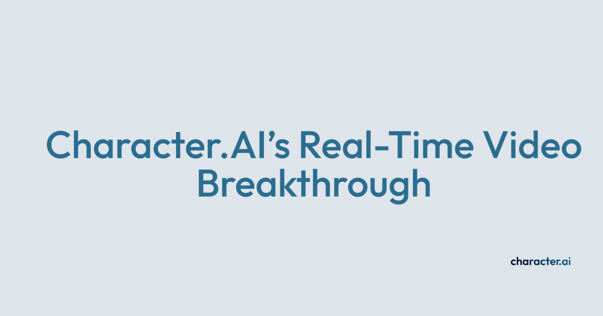 Character.AI creates Interactive FaceTime-Style Character Conversations