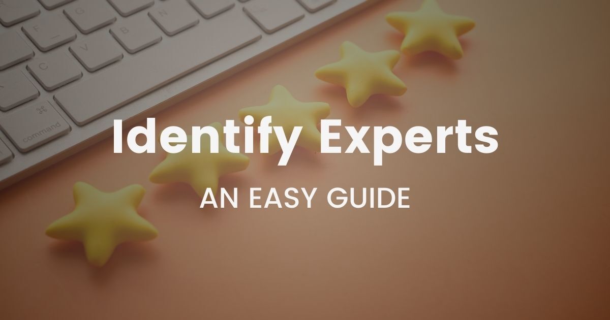 #12 How to find experts in your field