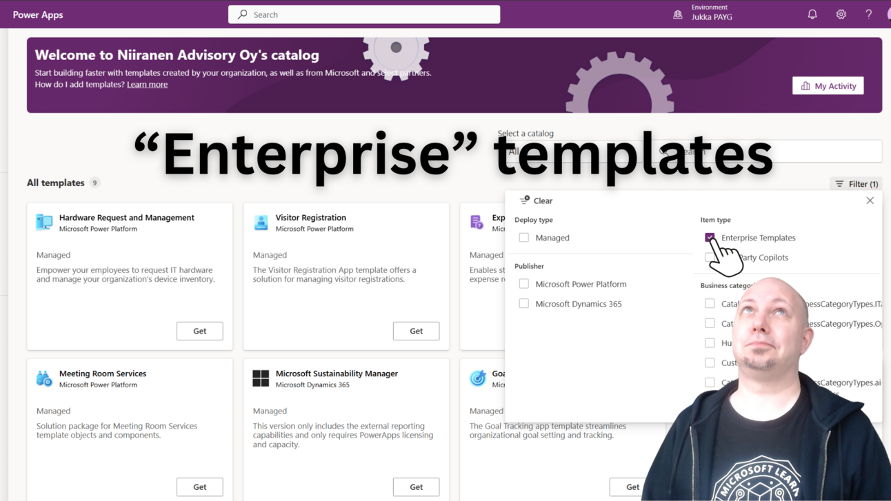 Enterprise templates - an oxymoron