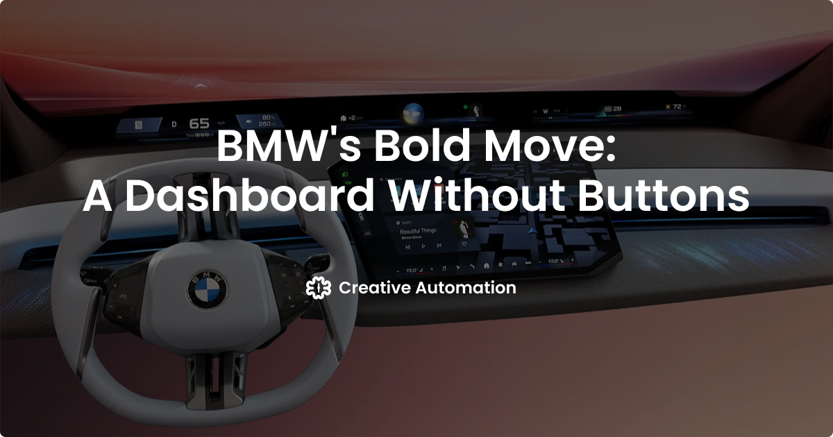 BMW's Bold Move: A Dashboard Without Buttons