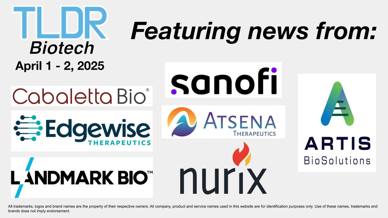 Biotech & Pharma Updates | April 1 - 2, 2025