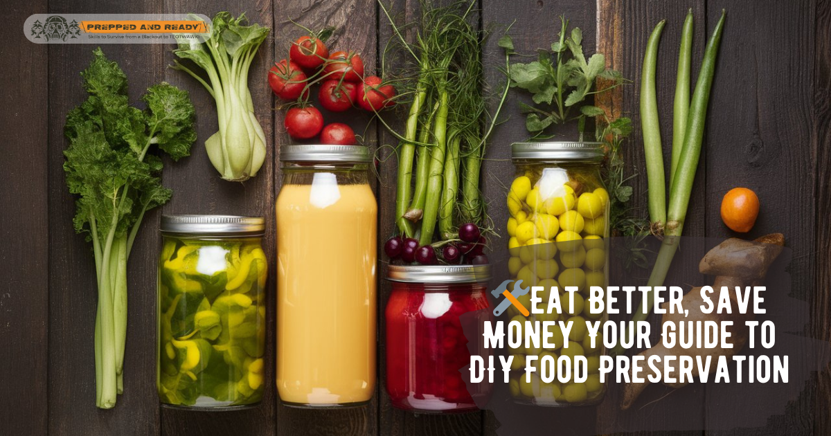 🛠️Eat Better, Save Money Your Guide to DIY Food Preservation