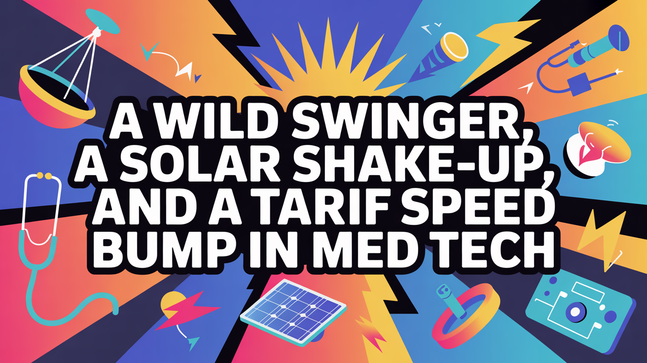 A Wild Swinger, a Solar Shake-Up, and a Tariff Speed Bump in Med Tech