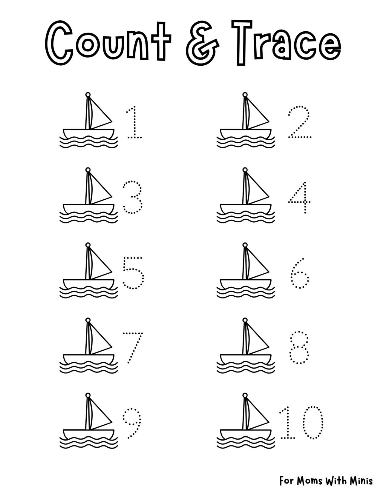 Count and Trace The Boats