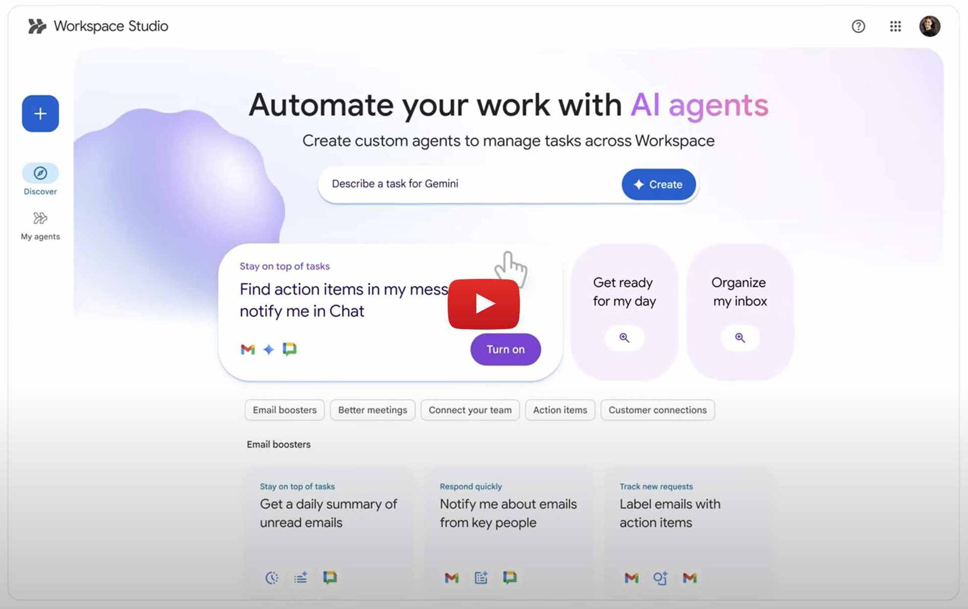 Google automates Workspace tasks