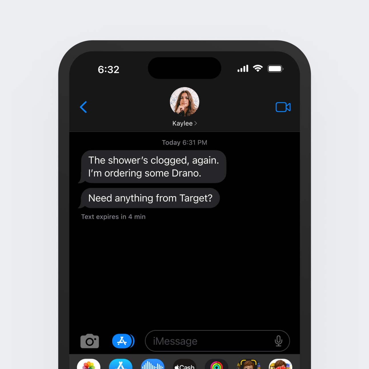 Expiring Text Messages