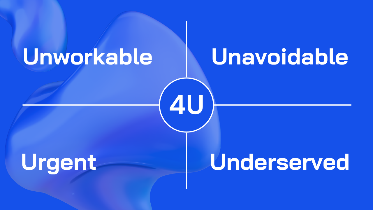 Solving the Right Problems with the 4U Framework