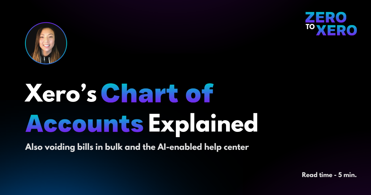 Xero's Chart of Accounts Explained