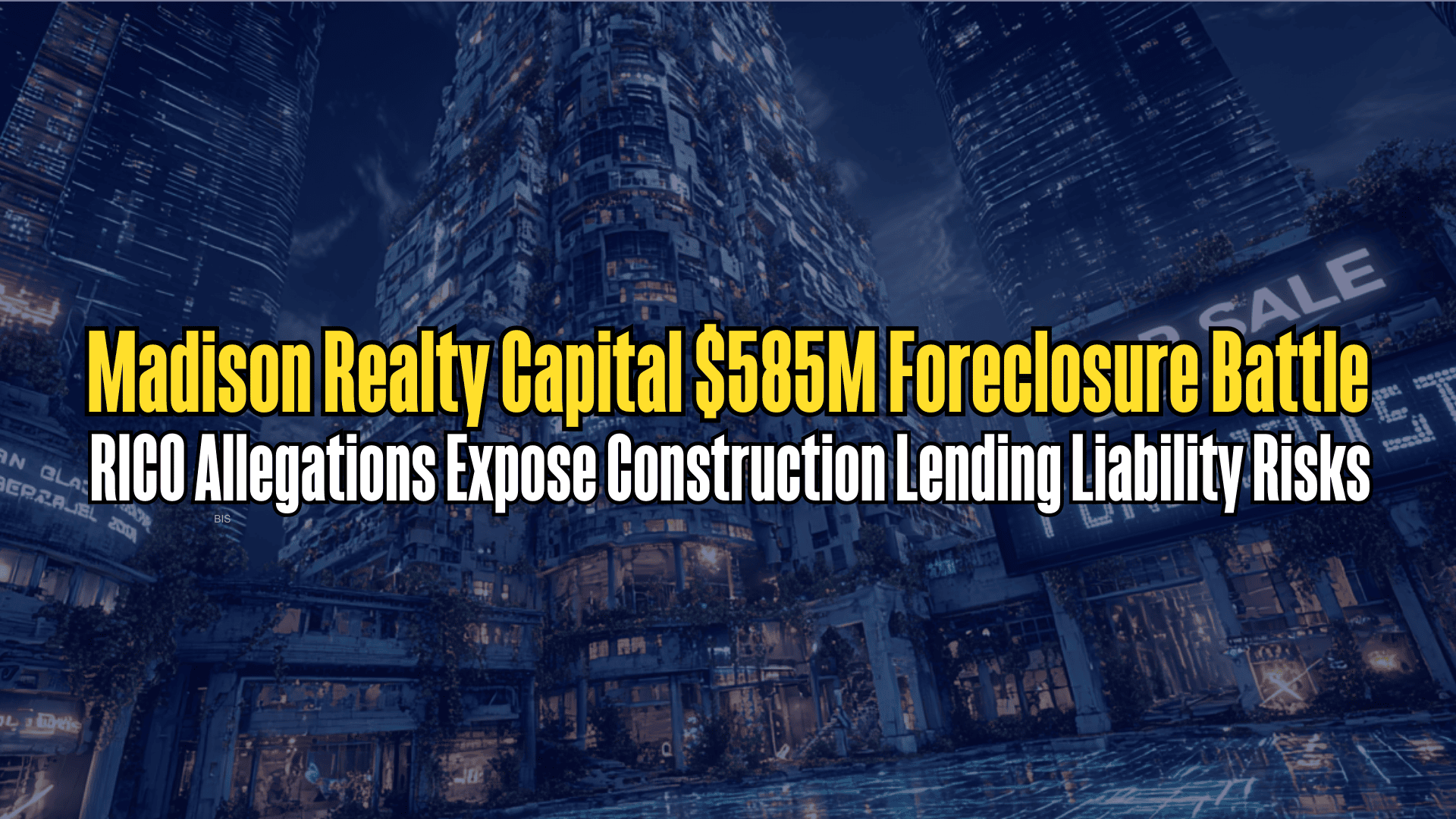 Madison Realty Capital $585M Foreclosure Battle