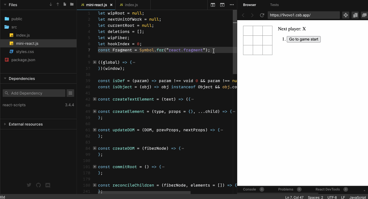Build Your Own React.js in 400 Lines of Code : r/reactjs