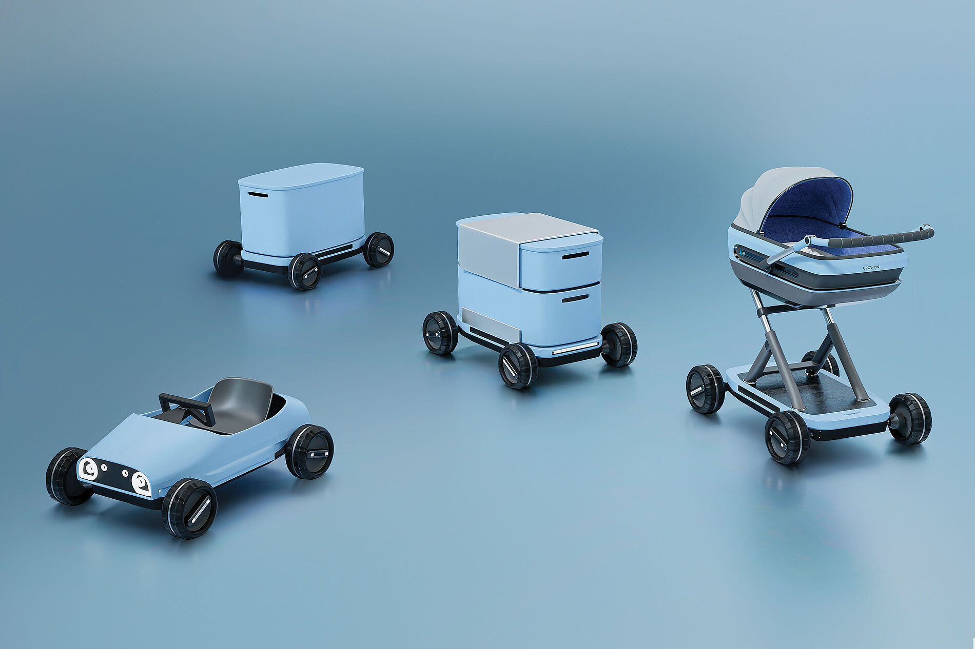 Clever Modular Wheels Platform Grows and Adapts With Your Child