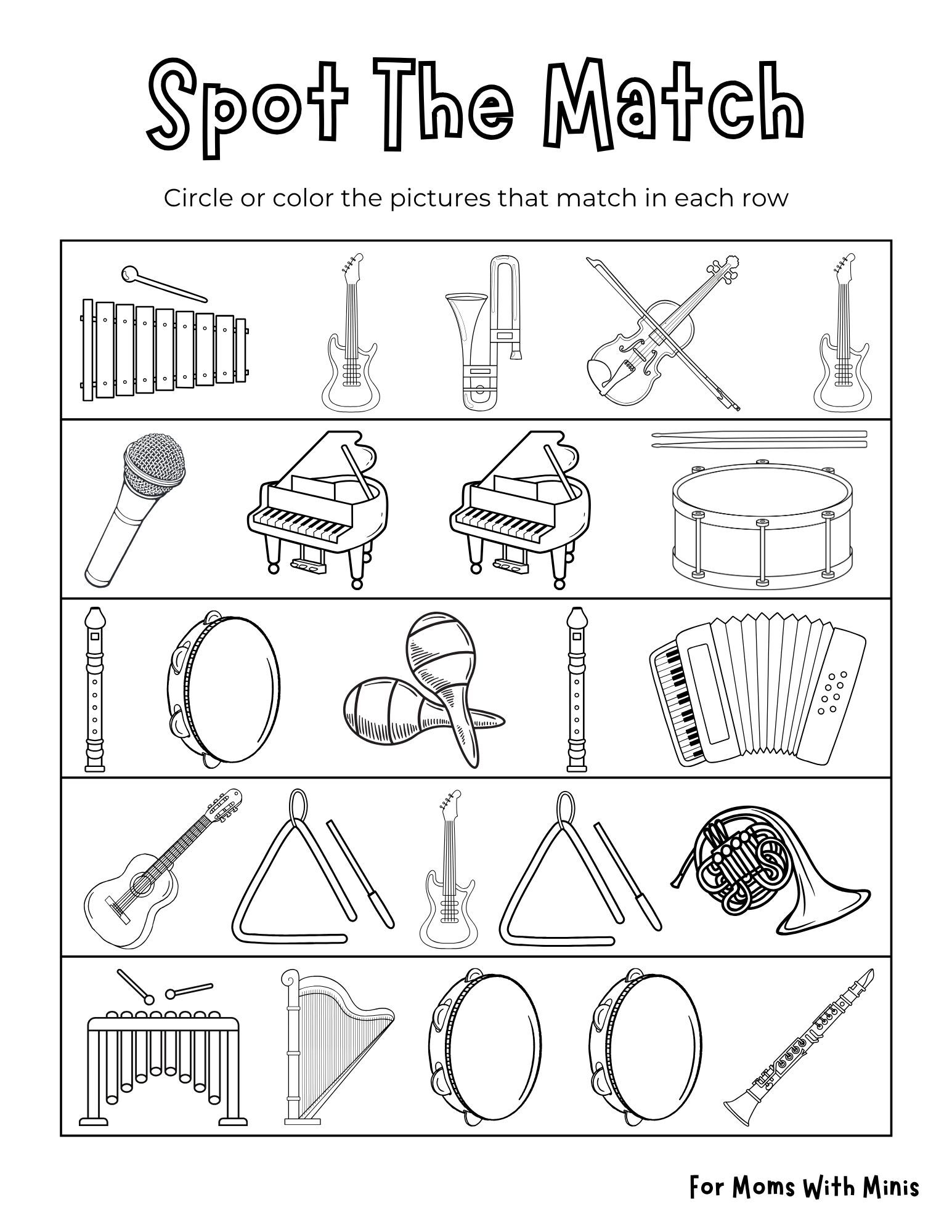 Musical Instrument: Spot The Match