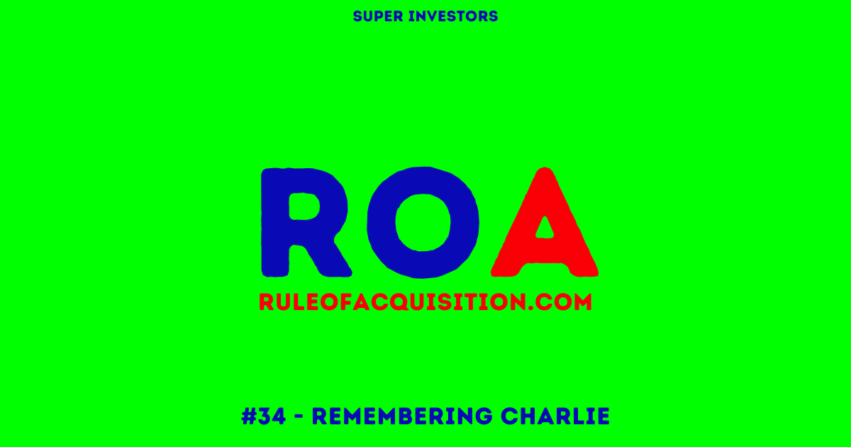 Remembering Charlie Munger