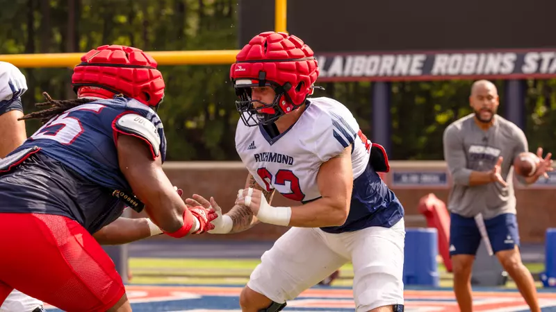 The Richmond Spiders football team starts spring practice in February!