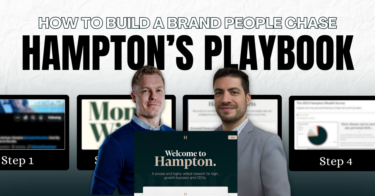 HAMPTON'S MARKETING PLAYBOOK: HOW TO BUILD A BRAND PEOPLE CHASE