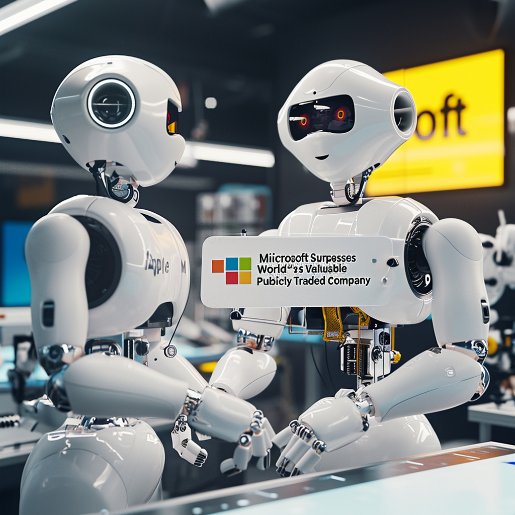 Microsoft Overtakes Apple as the World’s Most Valuable Publicly Traded Company