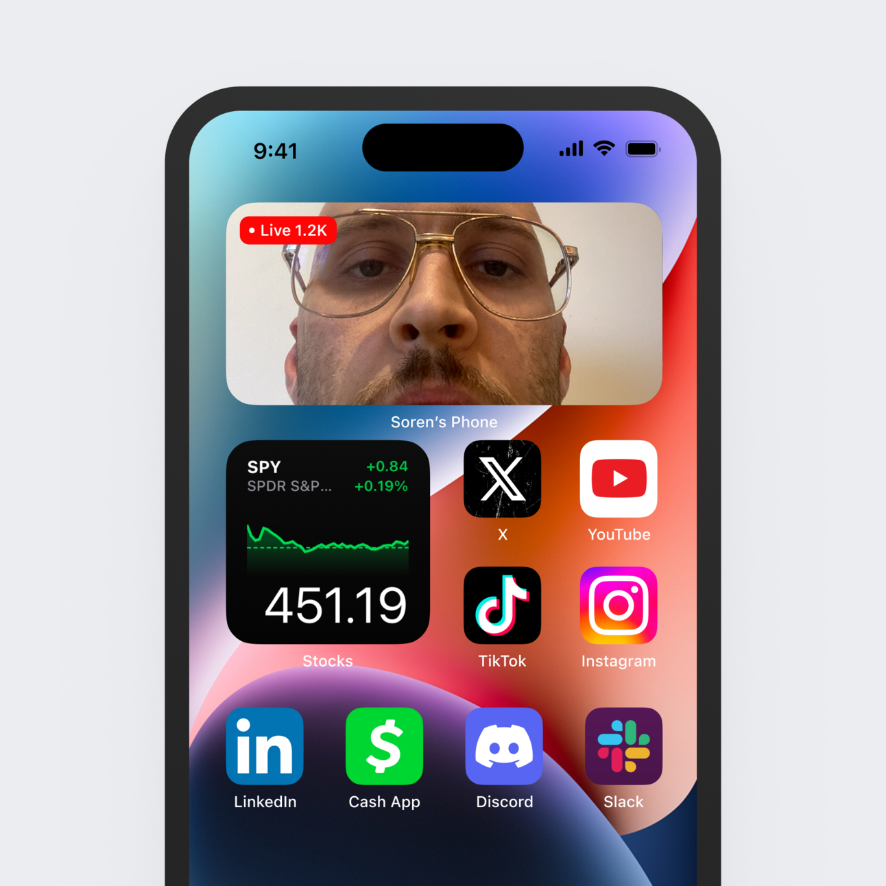 Facetime livestream widget