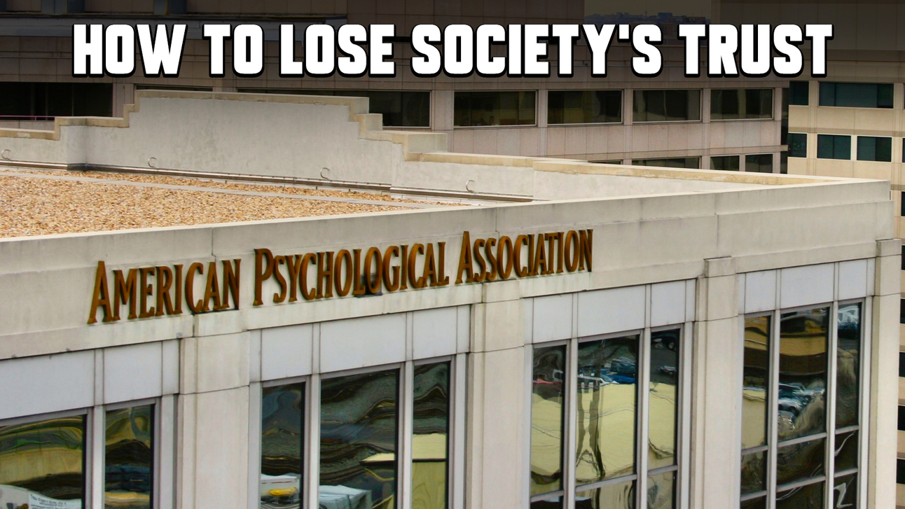 🌊 How To Lose Society’s Trust